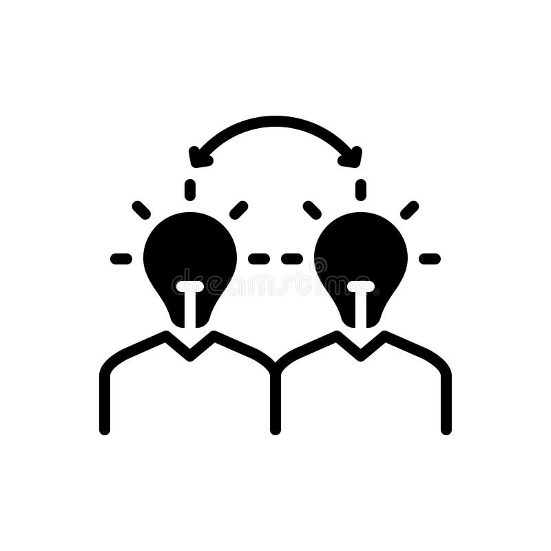 Black Solid Icon for Understanding, Comprehension and Empathetic Stock ...