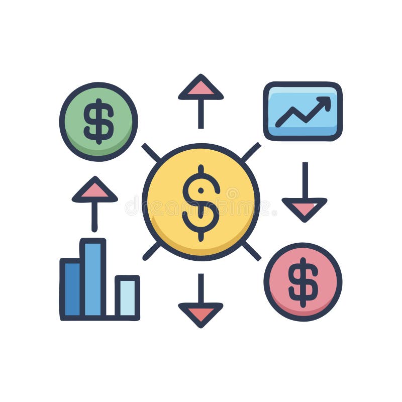 Icon for Understanding Financial Markets Dynamics Stock Vector ...