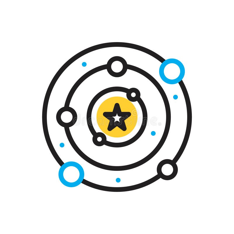 Mix Icon for Universe, Planet and Galaxy Stock Vector - Illustration of ...