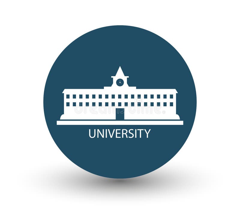 Icon university building stock illustration. Illustration of design ...