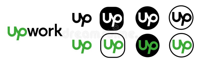 Icon Upwork, Platform for Freelancers Stock Illustration - Illustration ...