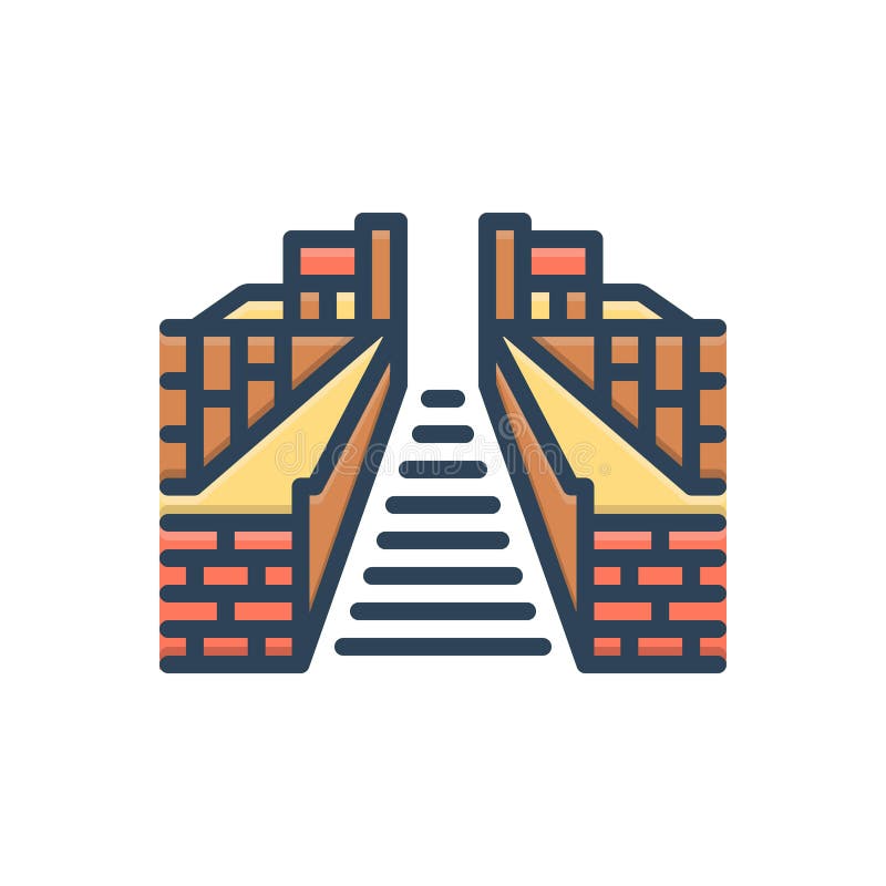 Color Illustration Icon for Ur, Foothpath and Ride Stock Vector ...