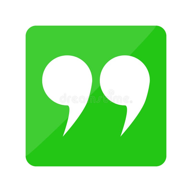 Green Quotation Marks Stock Illustrations – 122 Green Quotation Marks ...