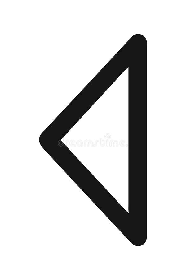 Icon User Interface Back Arrow Stock Vector - Illustration of interface ...