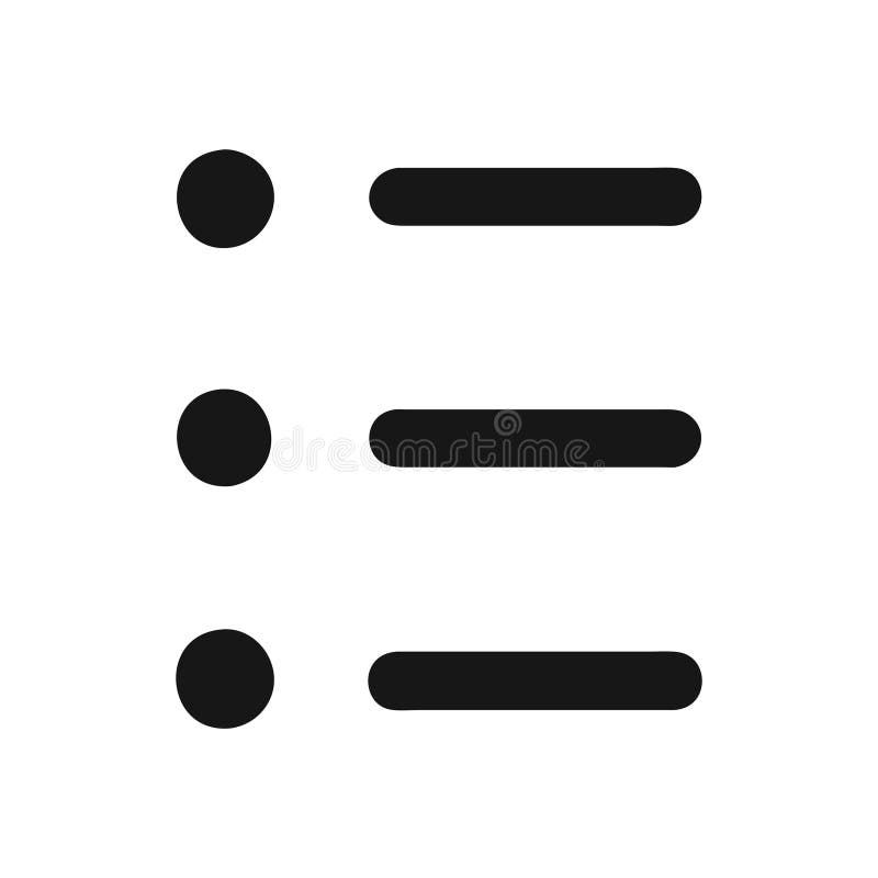 Bullet List Stock Illustrations – 4,369 Bullet List Stock Illustrations ...