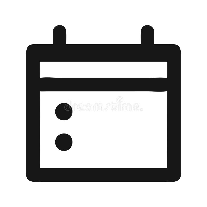 Icon User Interface Calendar Stock Vector - Illustration of interface ...