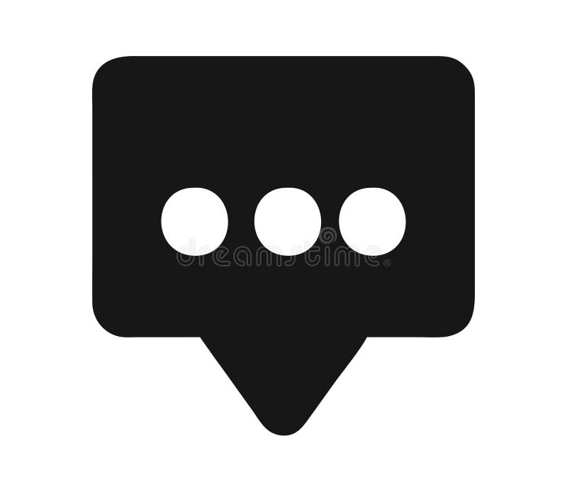 Icon User Interface Chat Bubble Stock Illustration - Illustration of ...