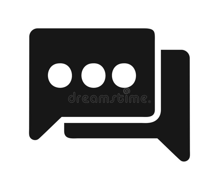 Icon User Interface Chat Messages Stock Illustration - Illustration of ...