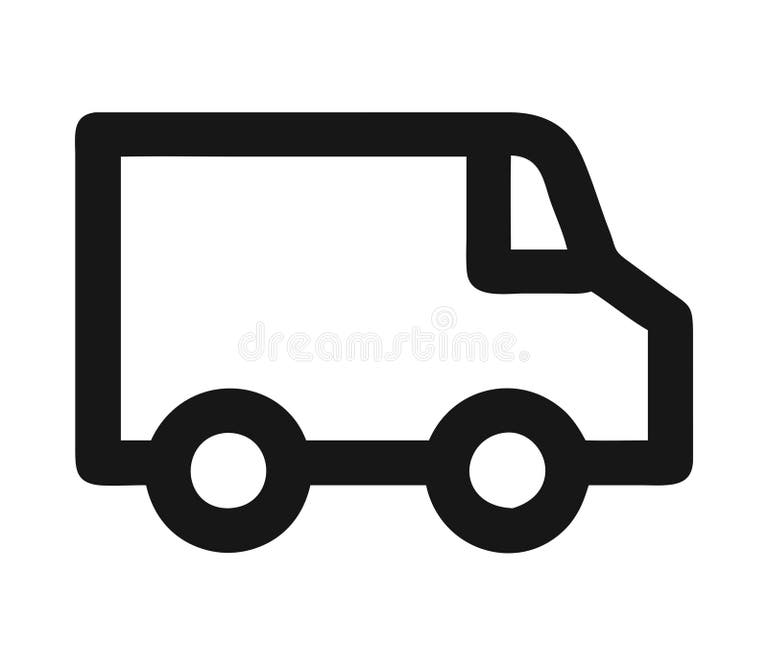 Icon User Interface Delivery Truck Stock Vector - Illustration of ...