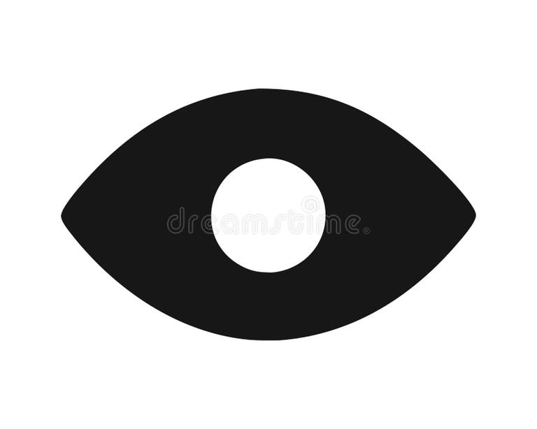 Icon User Interface Eye Visibility Stock Illustration - Illustration of ...
