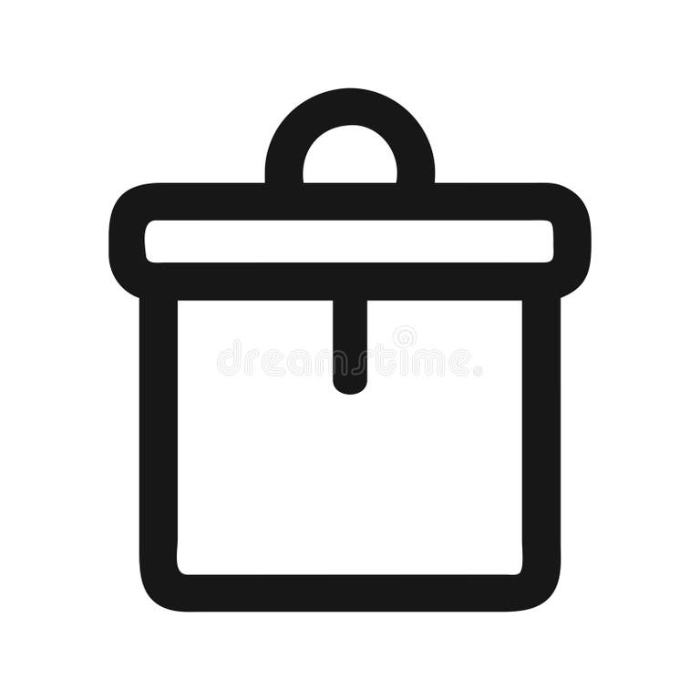 Icon User Interface Gift Box Stock Vector - Illustration of outline ...