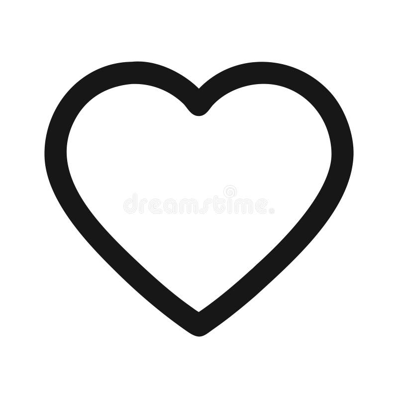 Icon User Interface Heart Shape Stock Vector - Illustration of icon ...