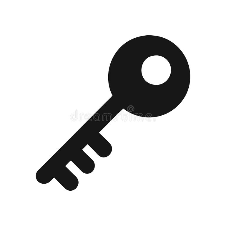 Icon User Interface Key Minimalist Stock Illustration - Illustration of ...