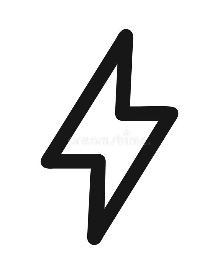 Icon User Interface Lightning Bolt Stock Vector - Illustration of ...