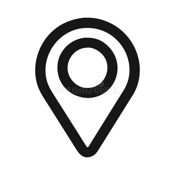 Icon User Interface Location Pin Stock Vector - Illustration of button ...