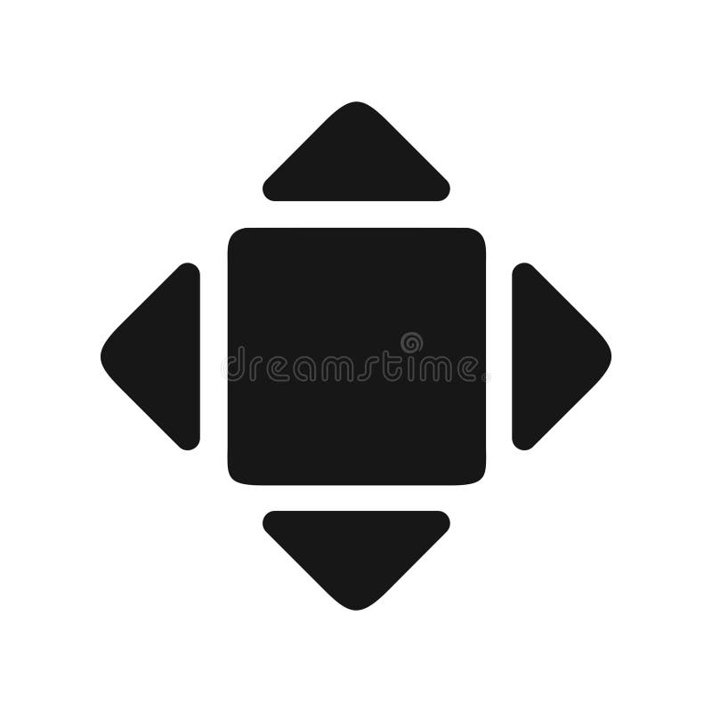 Icon User Interface Move Arrows Stock Illustration - Illustration of ...