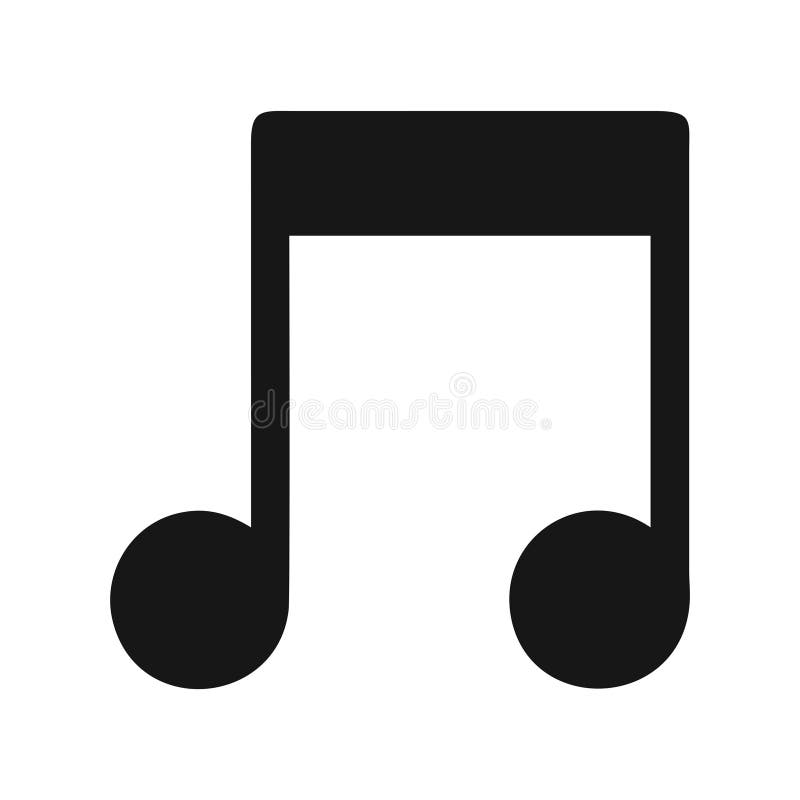 Icon User Interface Music Note Stock Illustration - Illustration of ...