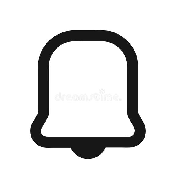 Icon User Interface Notification Bell Line Art Stock Vector ...