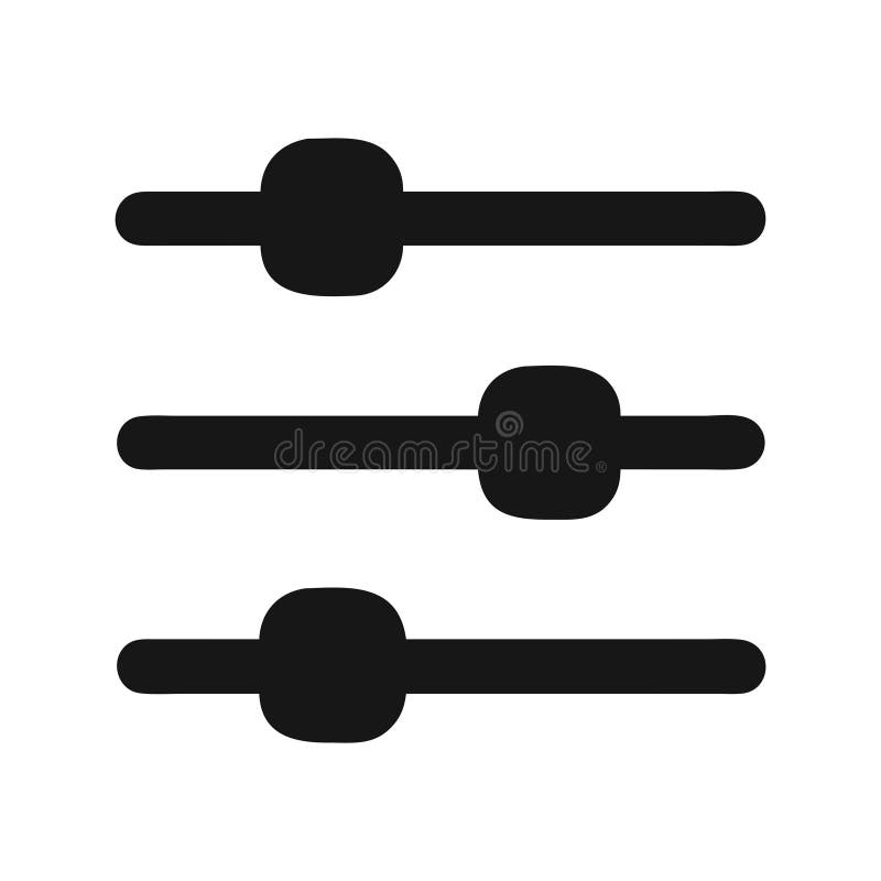 Icon User Interface Sliders Settings Stock Illustration - Illustration ...