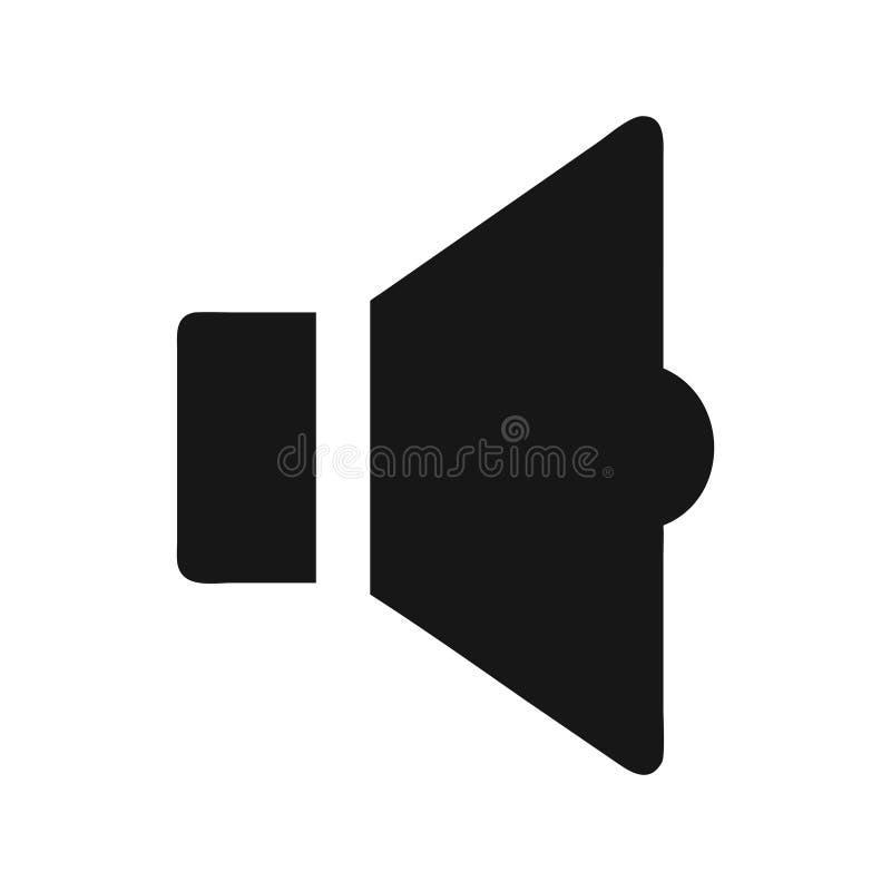 Icon User Interface Sound Speaker Stock Illustration - Illustration of ...