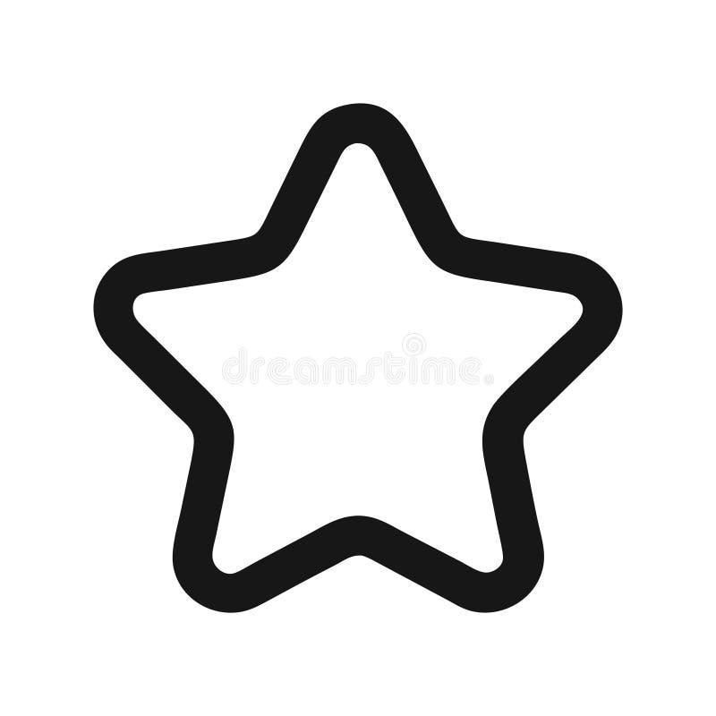 Icon user interface star stock vector. Illustration of favorite - 364312797