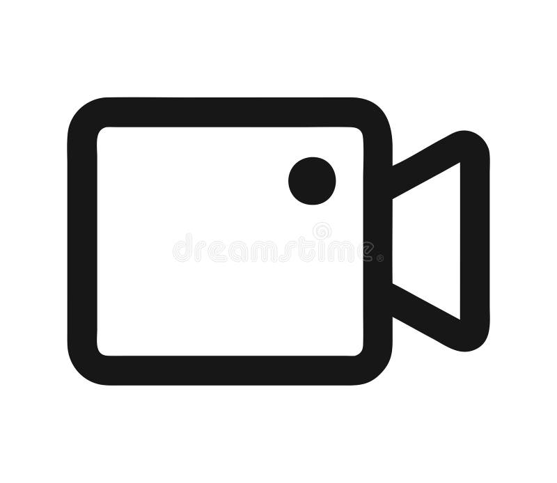 Icon User Interface Video Camera Stock Illustration - Illustration of ...