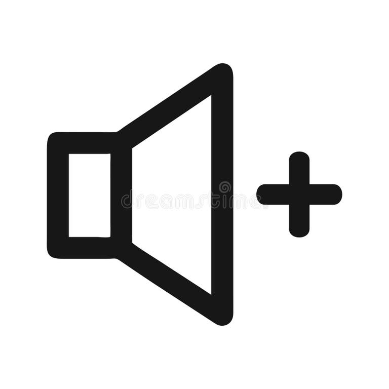 Icon User Interface Volume Increase Stock Vector - Illustration of digital, system: 364311640