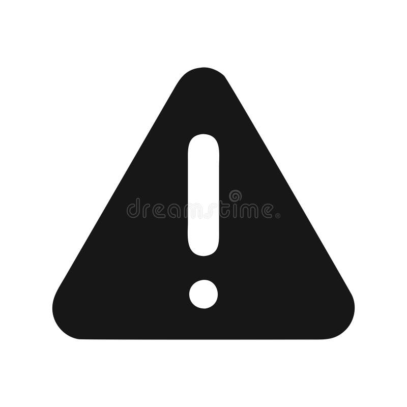 Icon User Interface Warning Alert Stock Illustration - Illustration of ...