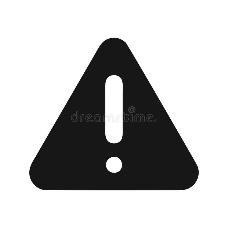 Icon User Interface Warning Alert Stock Illustration - Illustration of ...