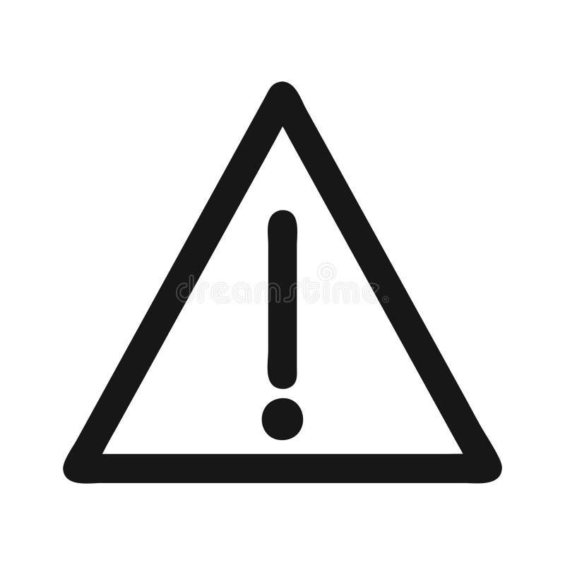 Icon User Interface Warning Triangle Stock Vector - Illustration of ...