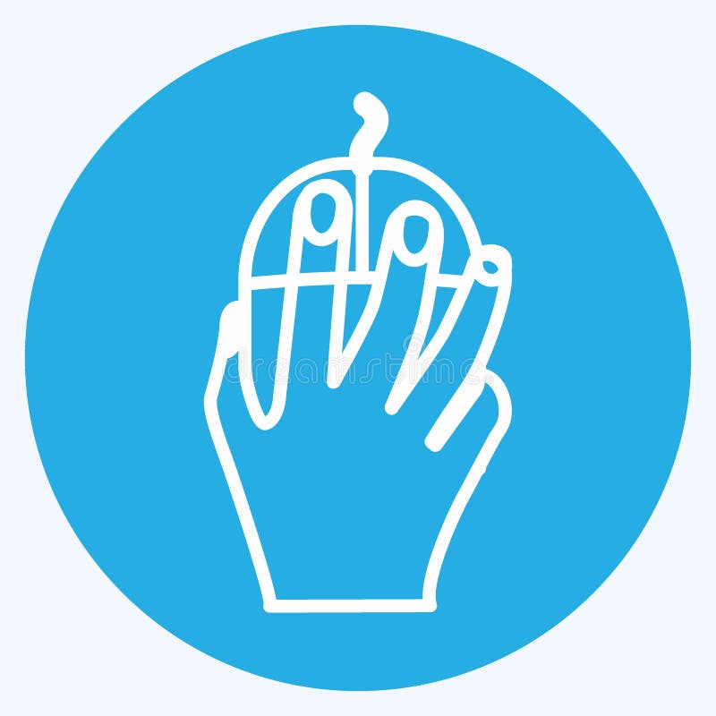 Icon Using Mouse. Suitable for Hand Actions Symbol. Blue Eyes Style ...