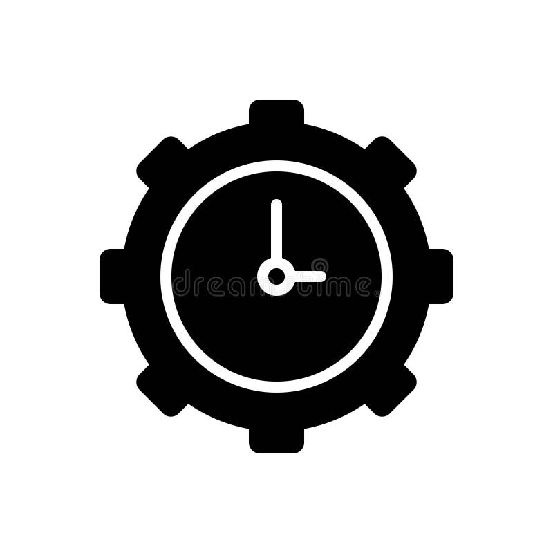 Black Solid Icon for Utilization, Use and Activity Stock Vector ...