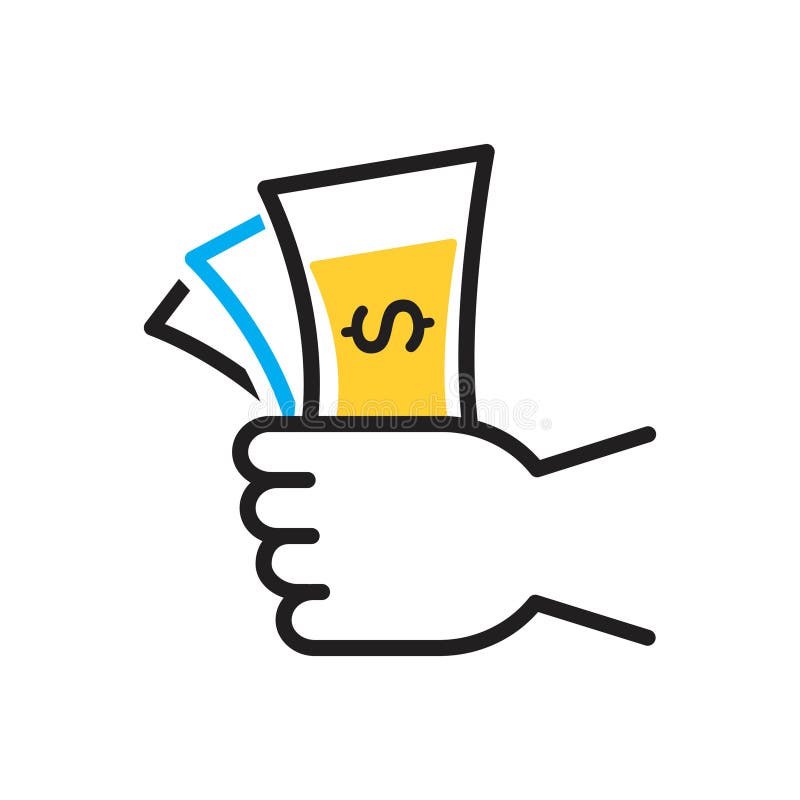 Multi Color Icon for Valuable, Precious and Currency Stock Illustration ...