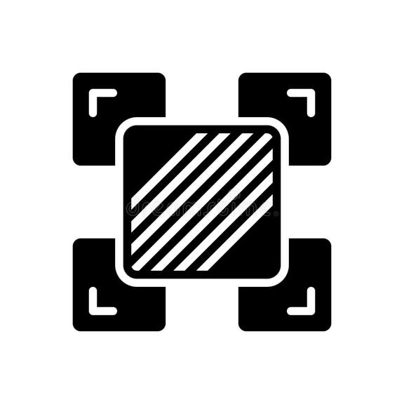 Black Solid Icon for Variance, Management and Accounting Stock Vector ...