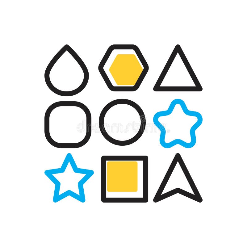 Multi Color Icon for Various, Apart and Asunder Stock Vector ...