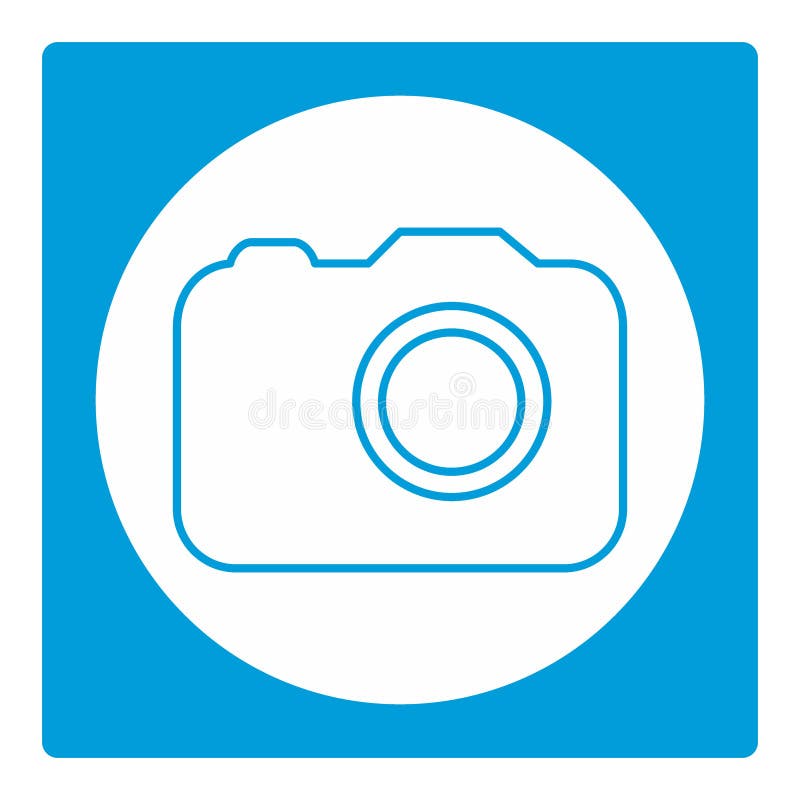 Icon Vector of Camera - White Moon Style Stock Vector - Illustration of ...