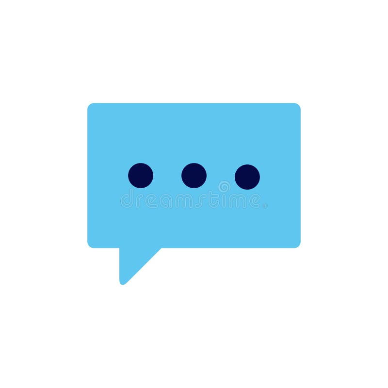 Icon Vector Concept of Regular or Basic Symbol for Comments, Reviews or ...