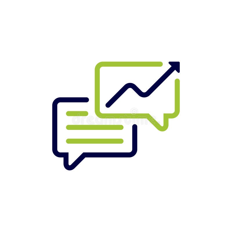 Icon Vector Concept of Two Stacked Comments, Question and Answer or ...