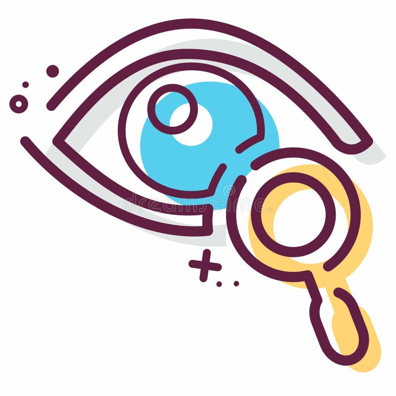 Icon Vector of Eye Exam 5 - MBE Style Stock Vector - Illustration of ...