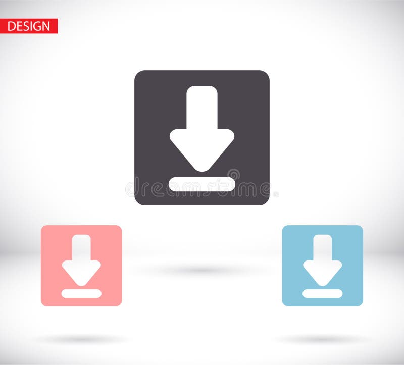 Download Vector Icon, Install Symbol. Download Icon. Upload Button ...