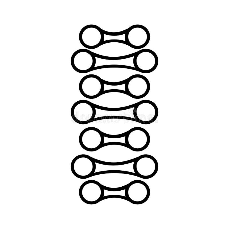 DNA Helix Icon Vector Illustration Stock Illustration - Illustration of ...