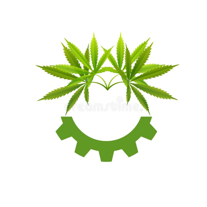 Marijuana Gear. Vector Image on a White Background Stock Vector ...