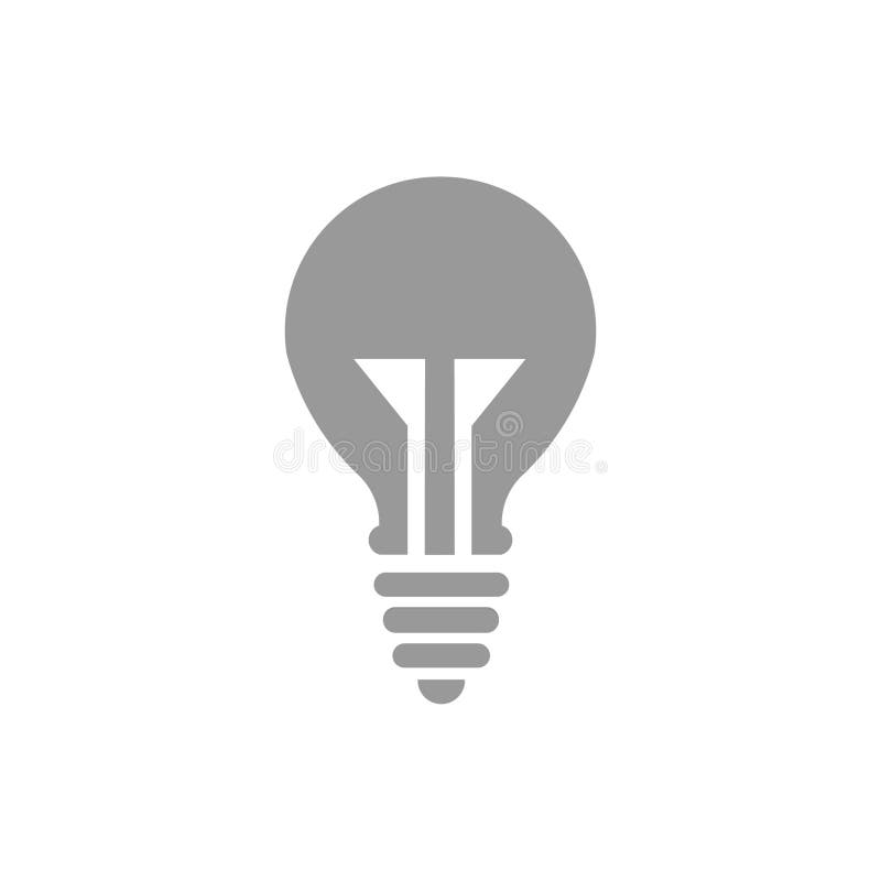 Icon Vector Light Bulb Template Design Trendy Stock Illustration ...