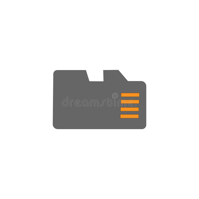 Icon Vector Memory Card Template Design Trendy Stock Illustration ...