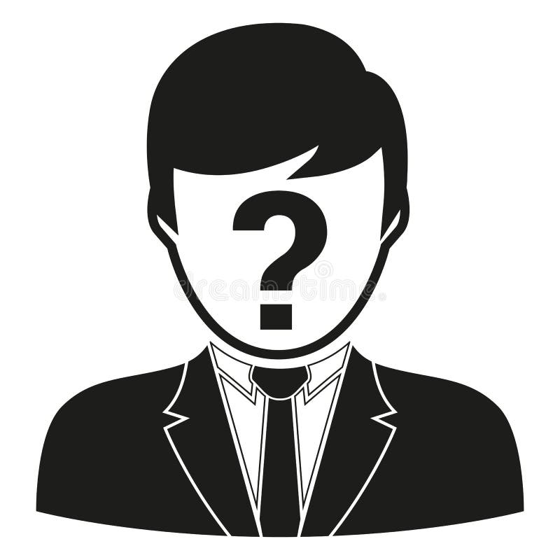 Icon Vector Politicians Question Mark Stock Vector - Illustration of ...