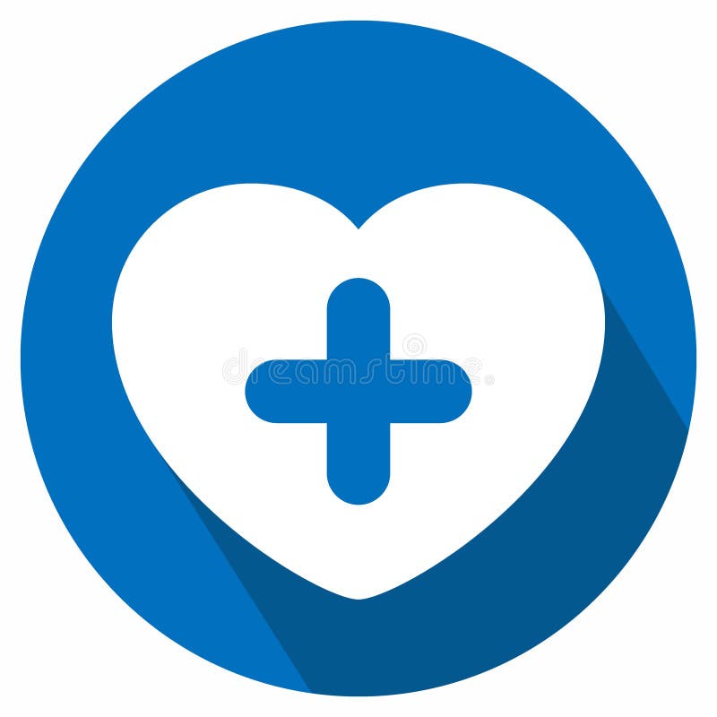 Icon Vector of Pulse - Long Shadow Style Stock Vector - Illustration of ...