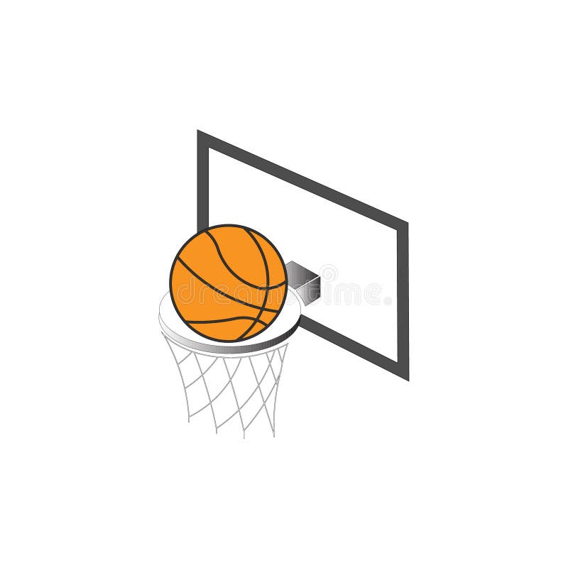 Icon Vector Ring Basket Ball Illustration Design Stock Illustration ...