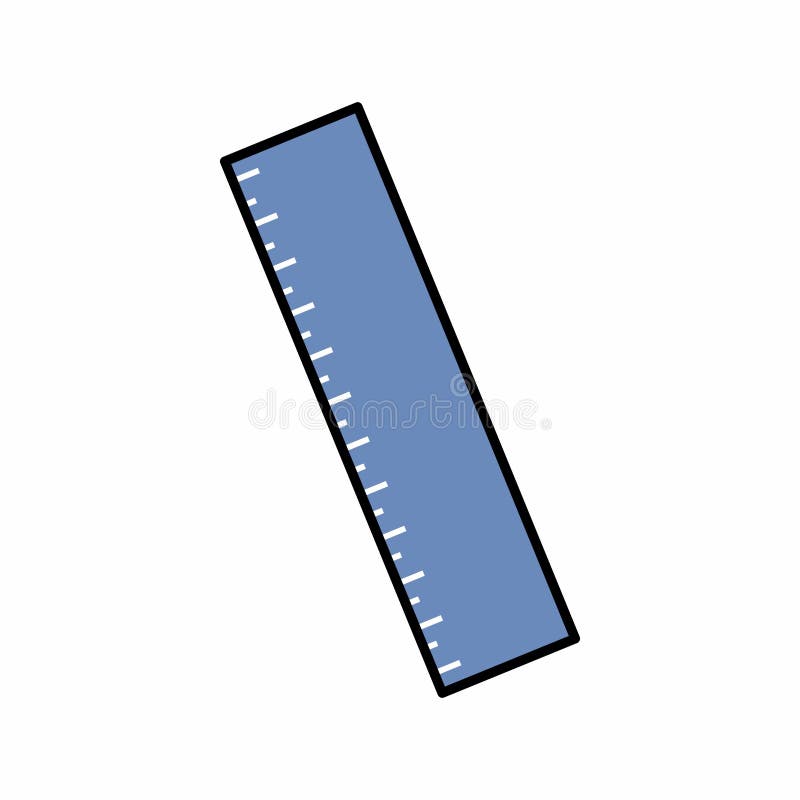 Icon Vector of Ruler - Dark Blue Style Stock Vector - Illustration of ...
