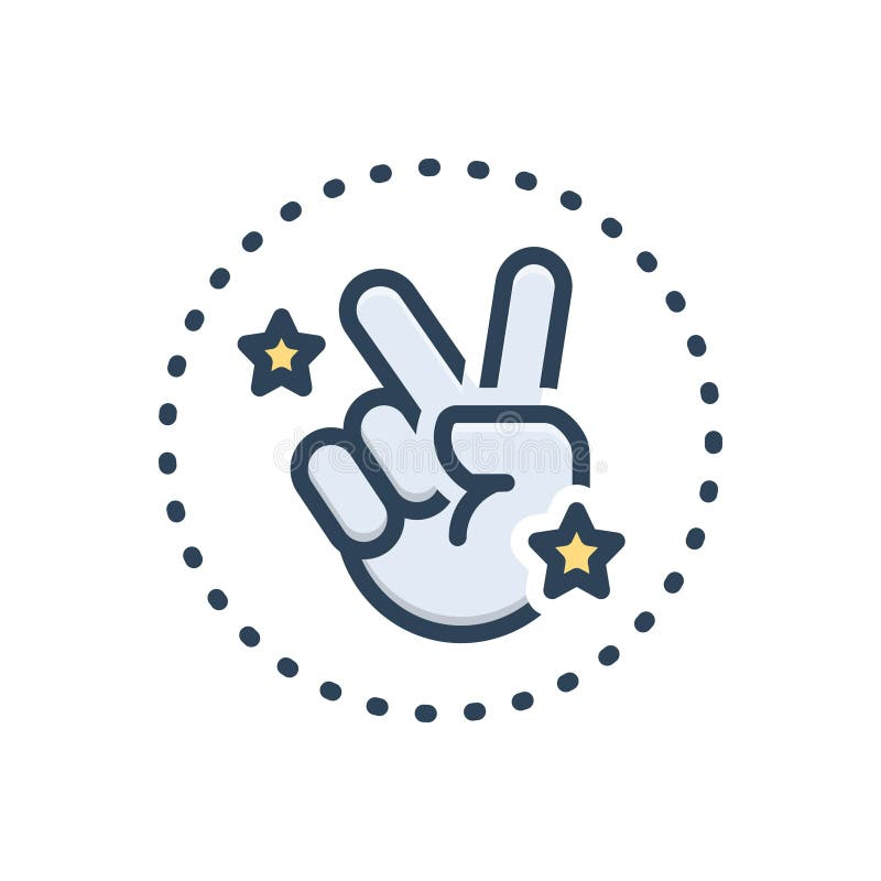 Color Illustration Icon for Victory, Conquest and Success Stock Vector ...