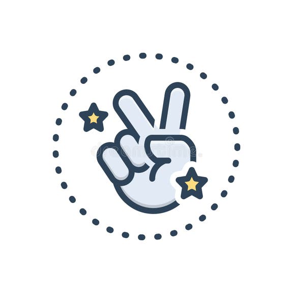 Color Illustration Icon for Victory, Conquest and Success Stock Vector ...